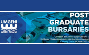 Post Graduate Bursaries - Masters and PhD degrees - uMngeni-uThukela Water